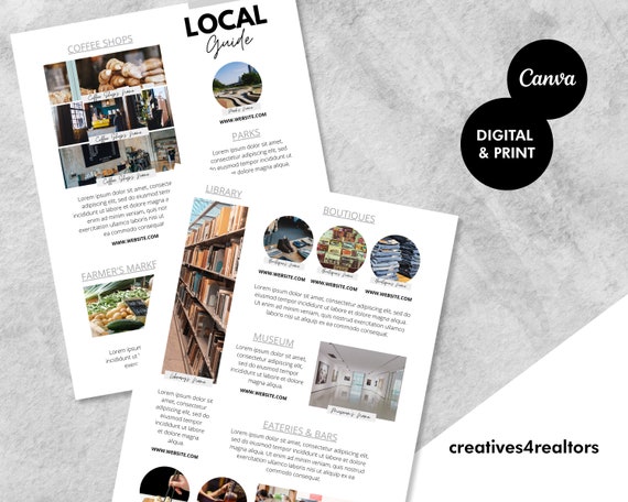 Real Estate Local Guide Template Real Estate Marketing | Etsy