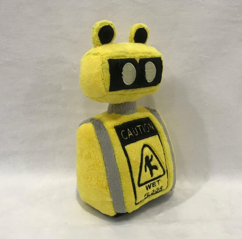 Wet Floor Bot Plush – FNAF Security Breach Custom Plush (UNOFFICIAL ...