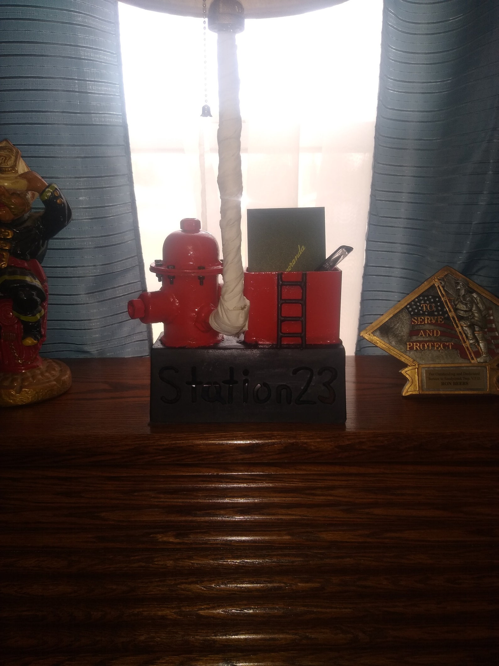 Fire Hydrant Light Fire Fighter Light Desk Light - Etsy
