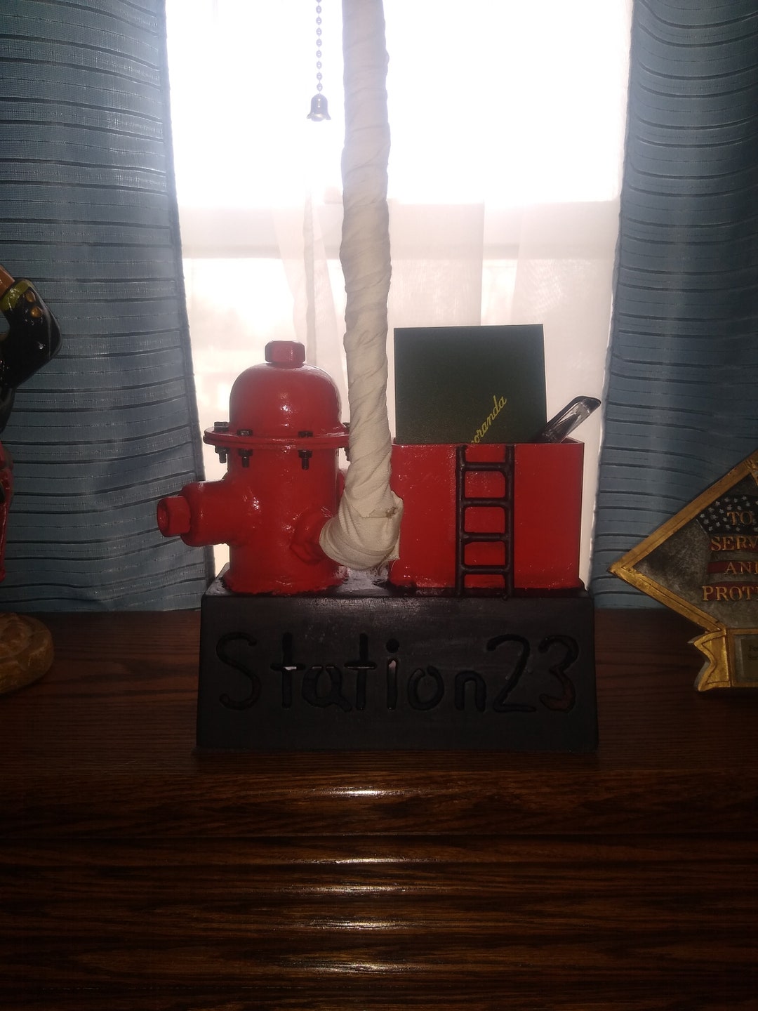 Fire Hydrant Light Fire Fighter Light Desk Light - Etsy
