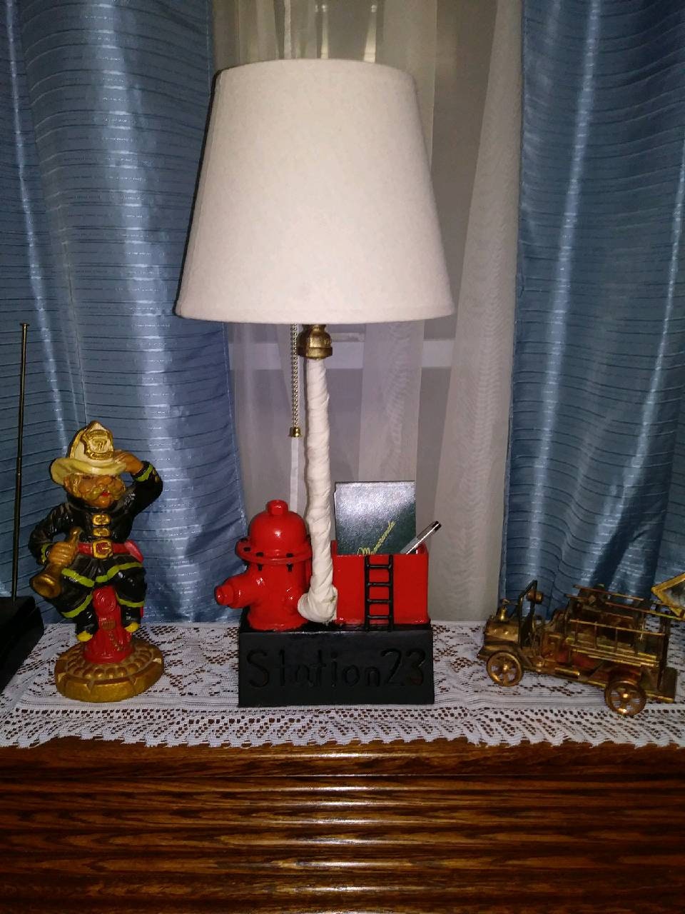 Fire Hydrant Light Fire Fighter Light Desk Light - Etsy
