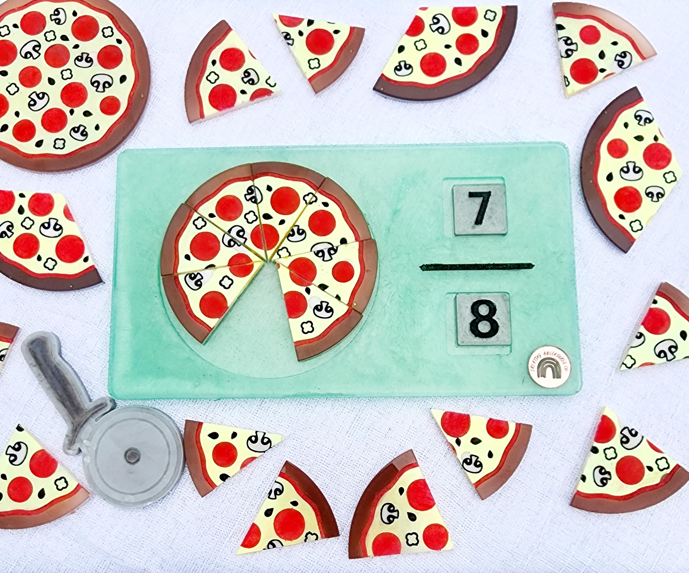 Pizza Party Resin Sensory Kit, Pizza Fractions Kit - Etsy