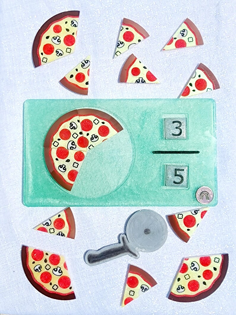 Pizza Party Resin Sensory Kit, Pizza Fractions Kit - Etsy