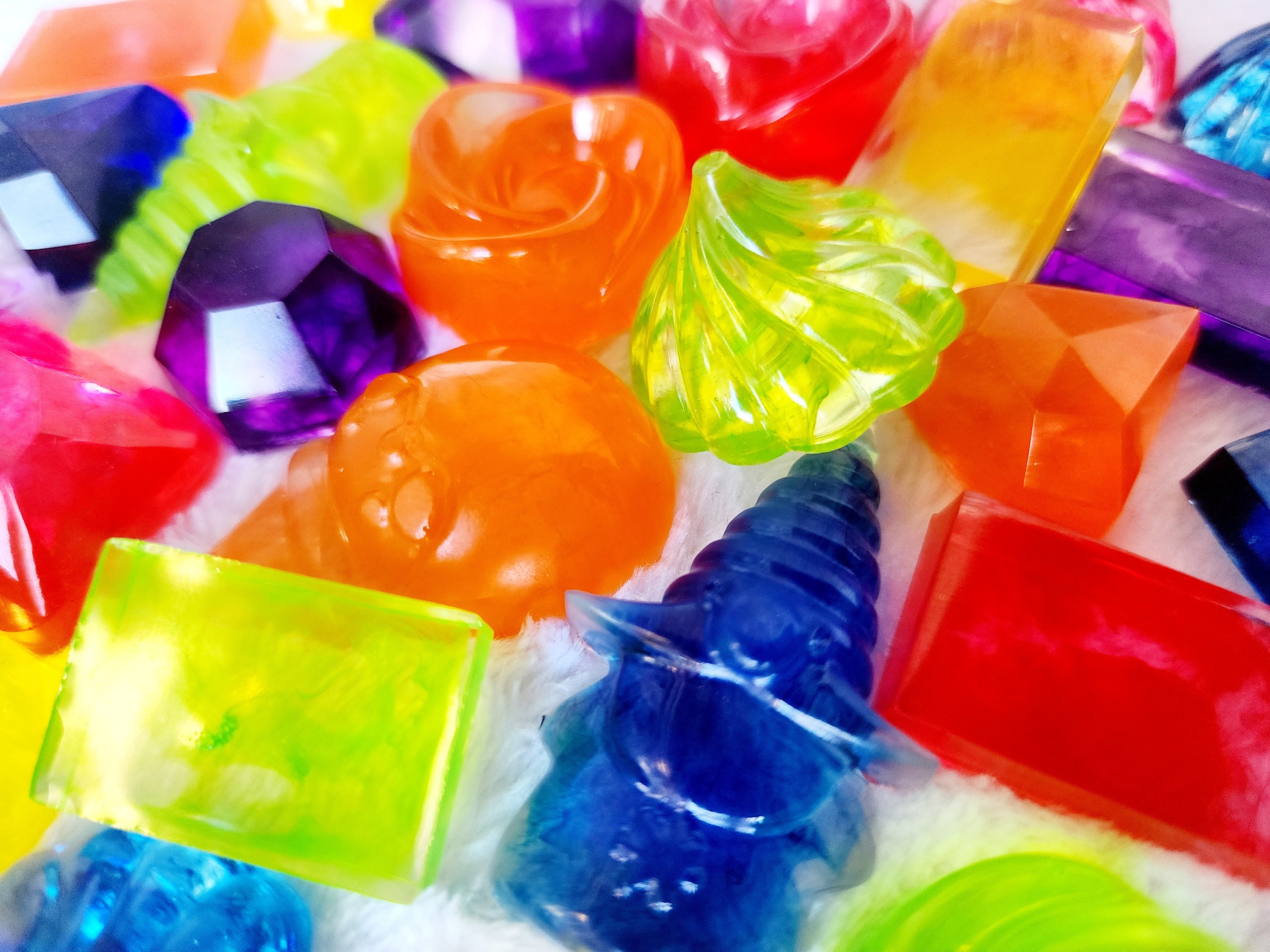 Rainbow Counters L Loose Parts - Etsy