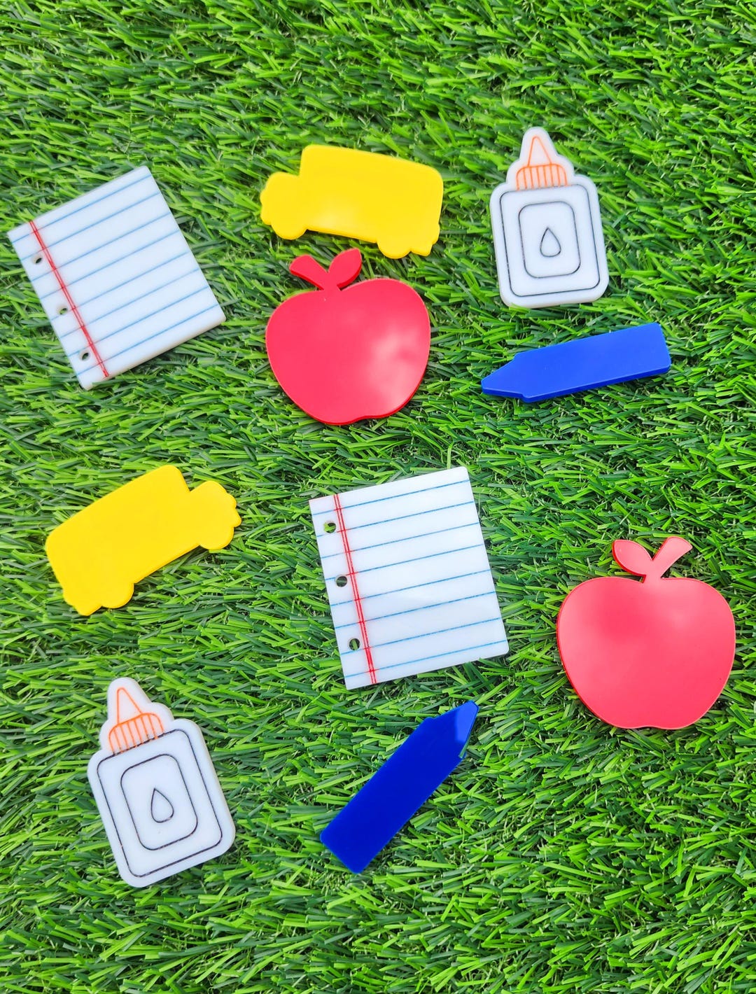 Back to School Acrylic Loose Parts: Sensory Bin Counters - Etsy