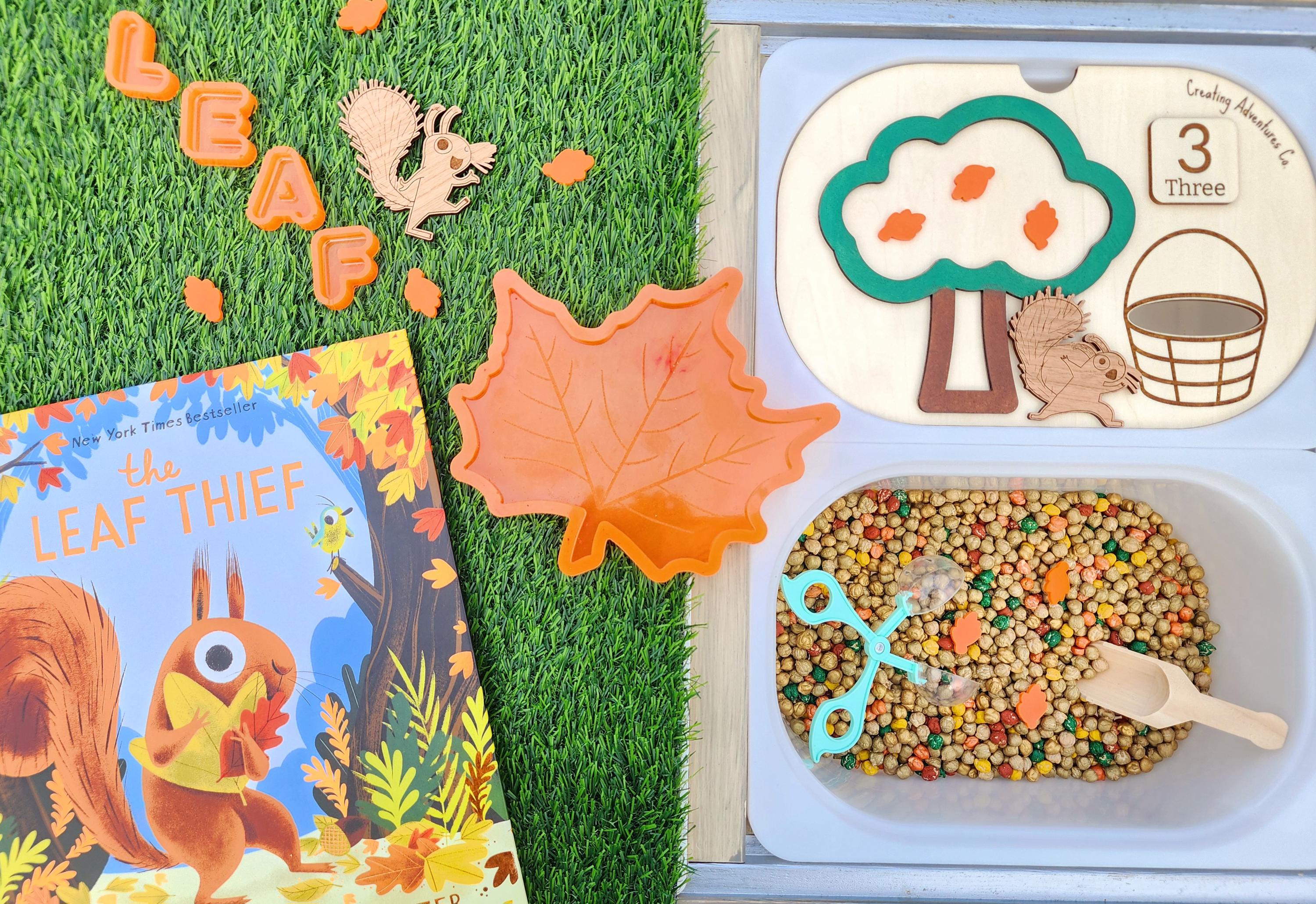 Fall Sensory | Fillable Tree Flisat Insert | the Leaf Thief | Small ...
