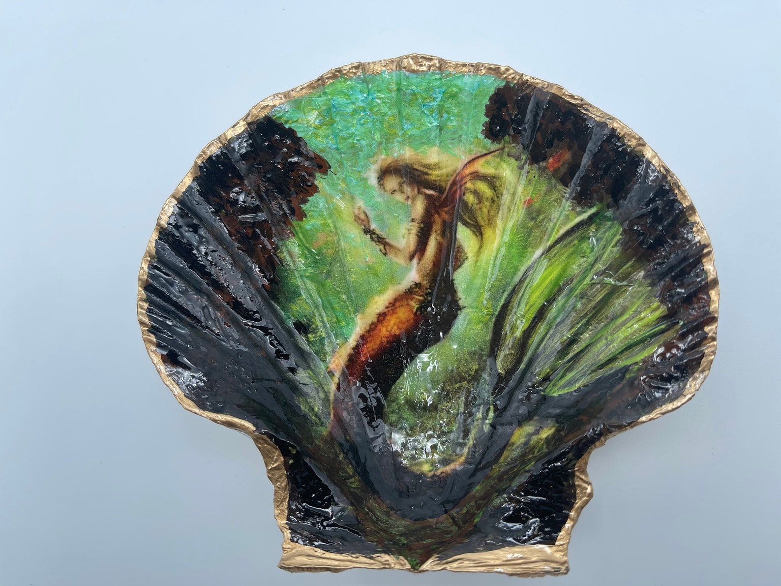 Mermaid Beach Shell Mermaid Ocean Art Underwater Mermaid - Etsy