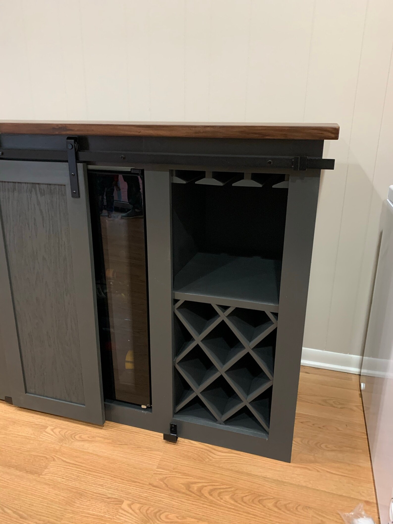 DIY Wine Bar With Wine Cooler Cabinet - Build Plans - PDF Instant ...