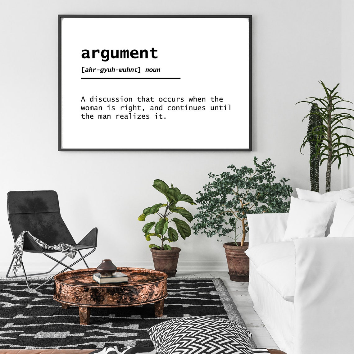 Argument Definition Printable Art Argument Quote Digital Art | Etsy