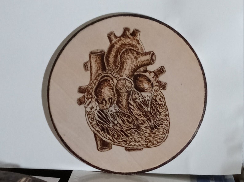 Inside the Human Heart (pyrography) - Etsy