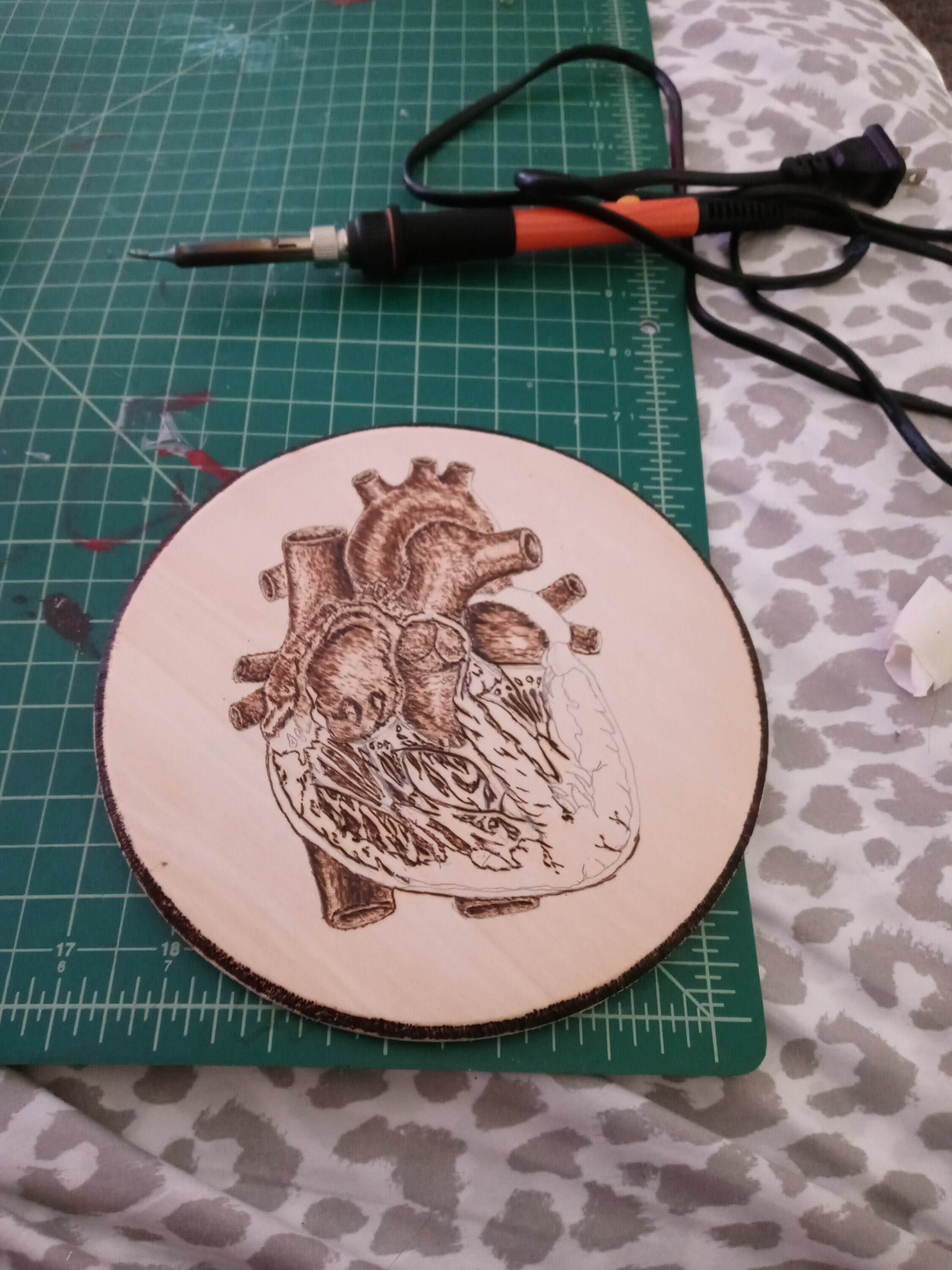 Inside the Human Heart (pyrography) - Etsy