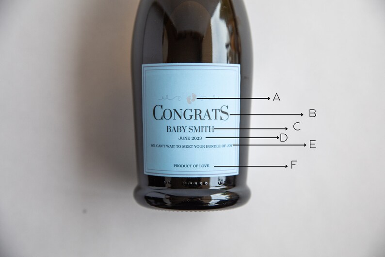 Personalized Lamarca Inspired Label Rosé Prosecco Label - Etsy