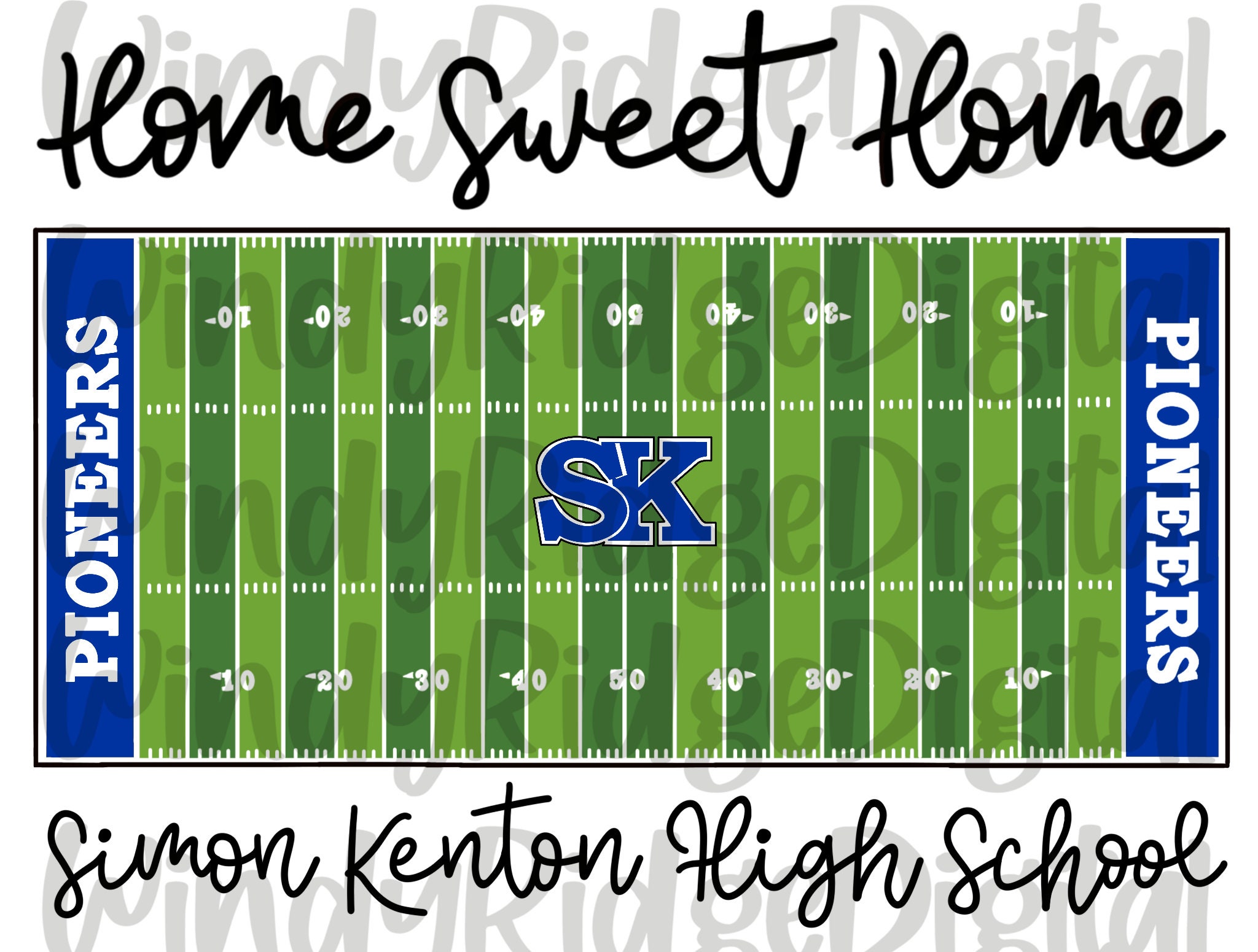 Simon Kenton High School Football Field PNG for Sublimation - Etsy