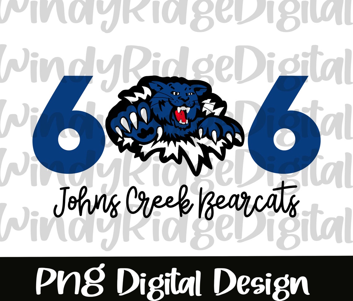 Johns Creek Bearcats Area Code 606 PNG File for Sublimation - Etsy