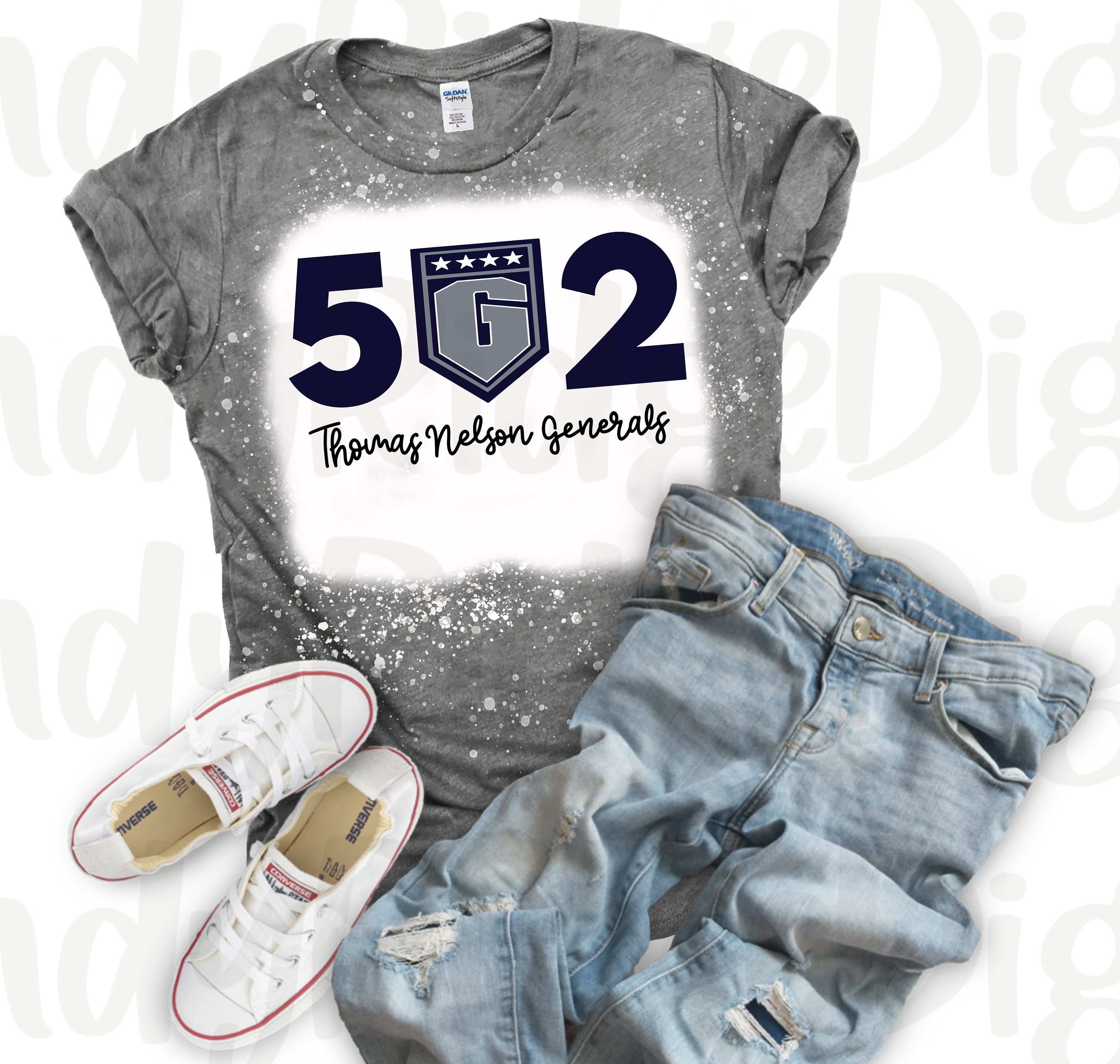 Thomas Nelson Generals Area Code 502 PNG File for Sublimation - Etsy