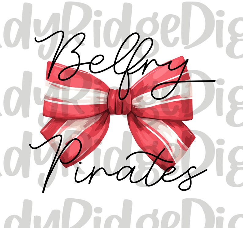 Belfry Pirates Coquette PNG File for Sublimation ••• Trendy Bow ...