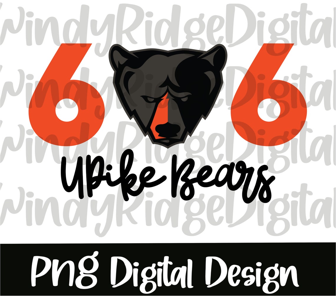 Upike Bears Area Code 606 PNG File for Sublimation ••• University of ...