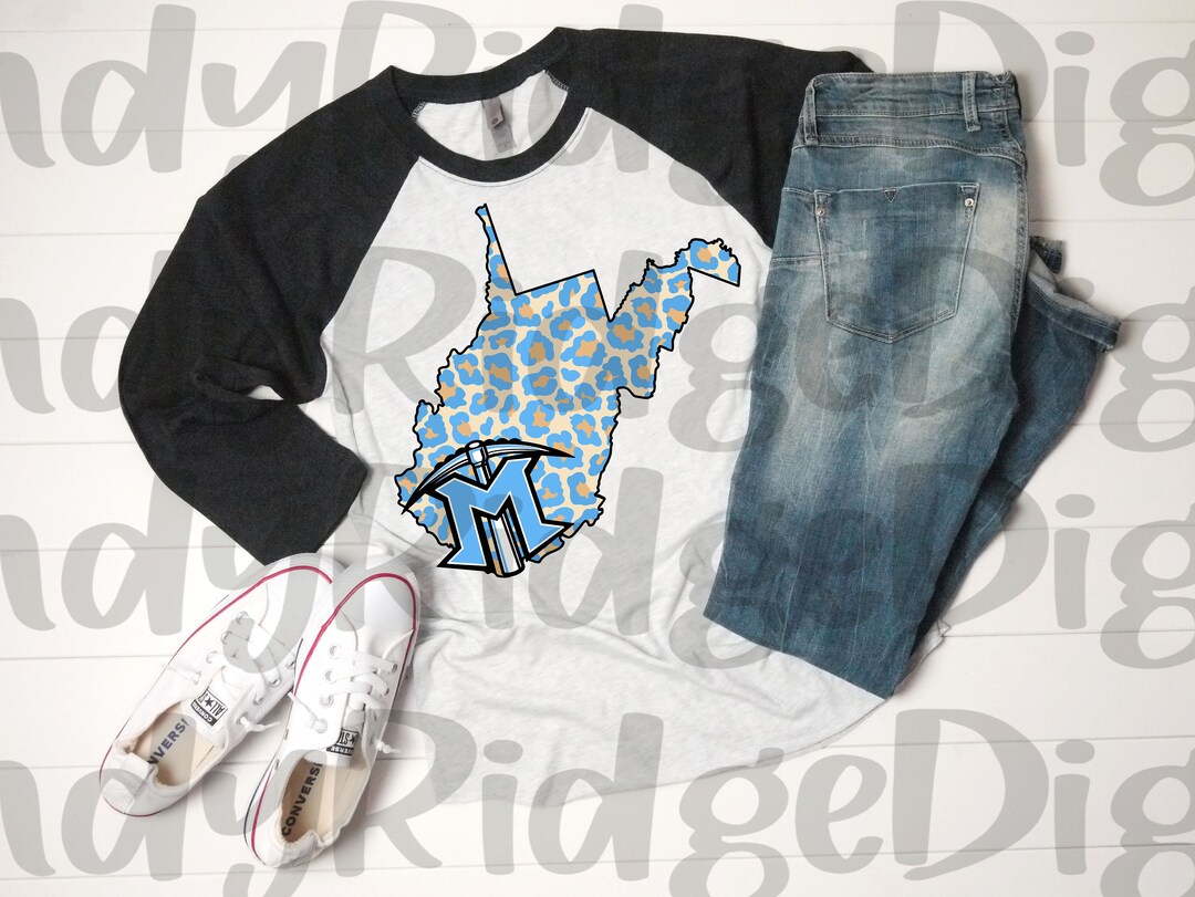 Mingo Central Miners Leopard Print West Virginia State Shape PNG File ...