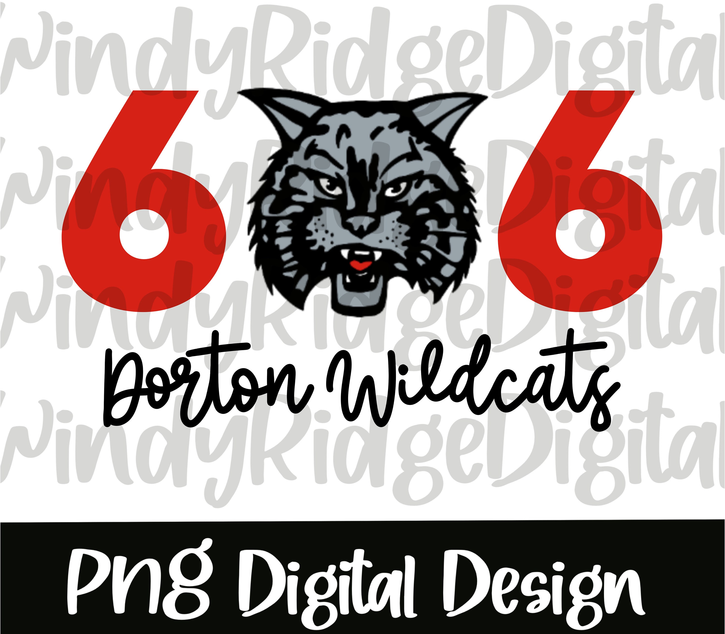 Dorton Wildcats Area Code 606 PNG File for Sublimation - Etsy