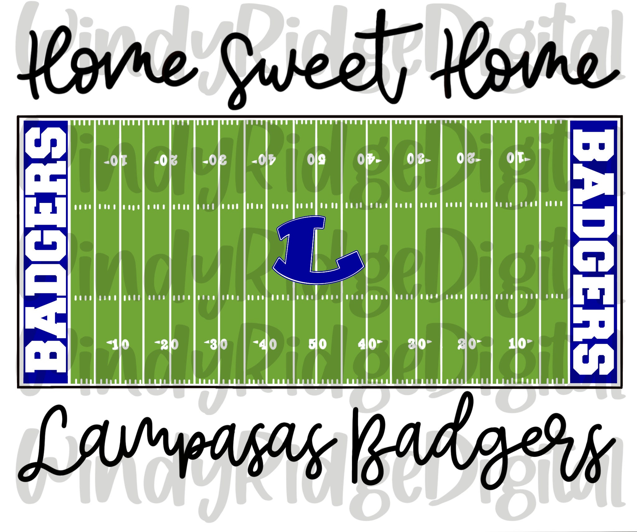 CUSTOM Football Field PNG File for Sublimation - Etsy