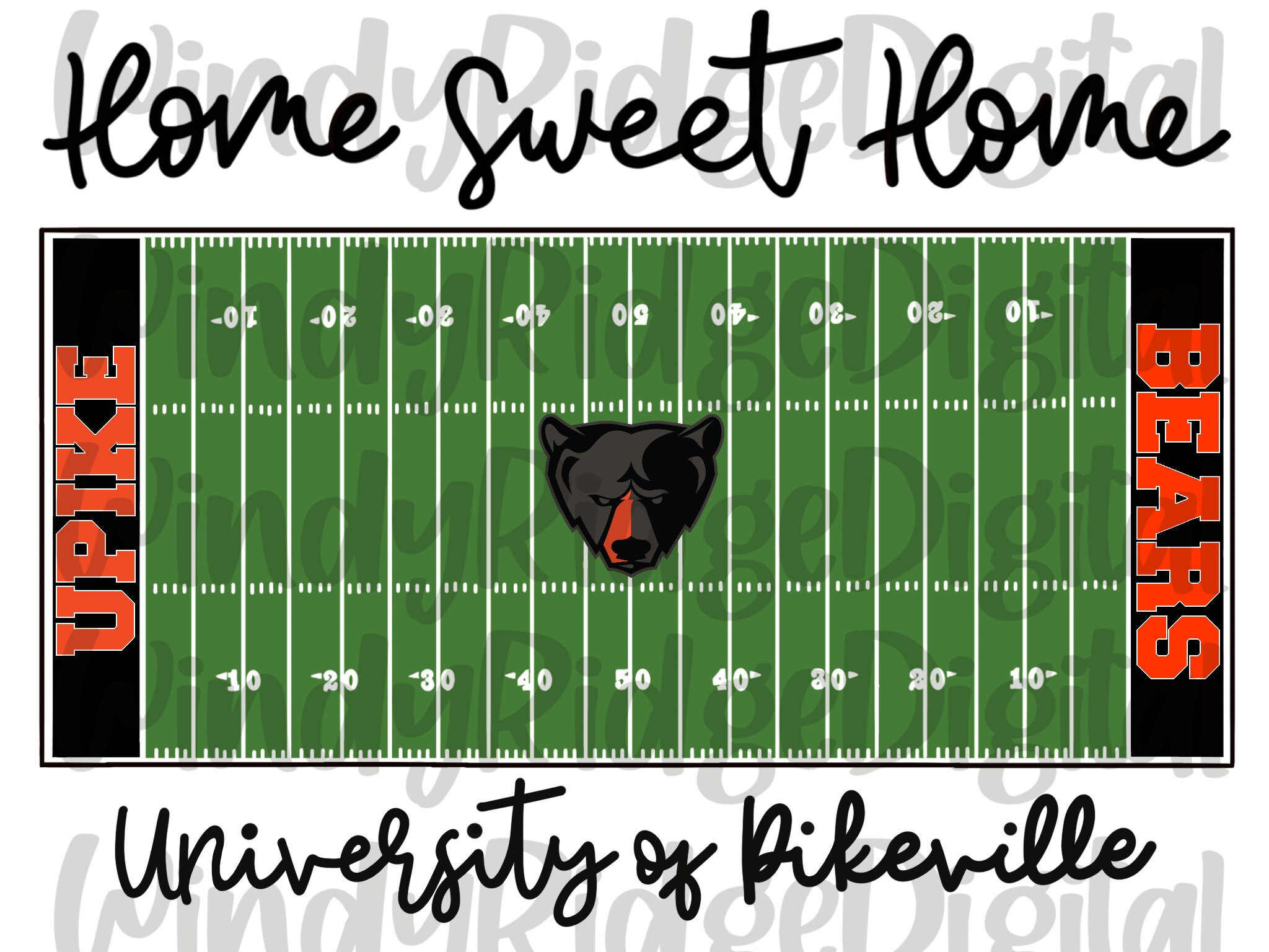 University of Pikeville Football Field PNG for Sublimation - Etsy
