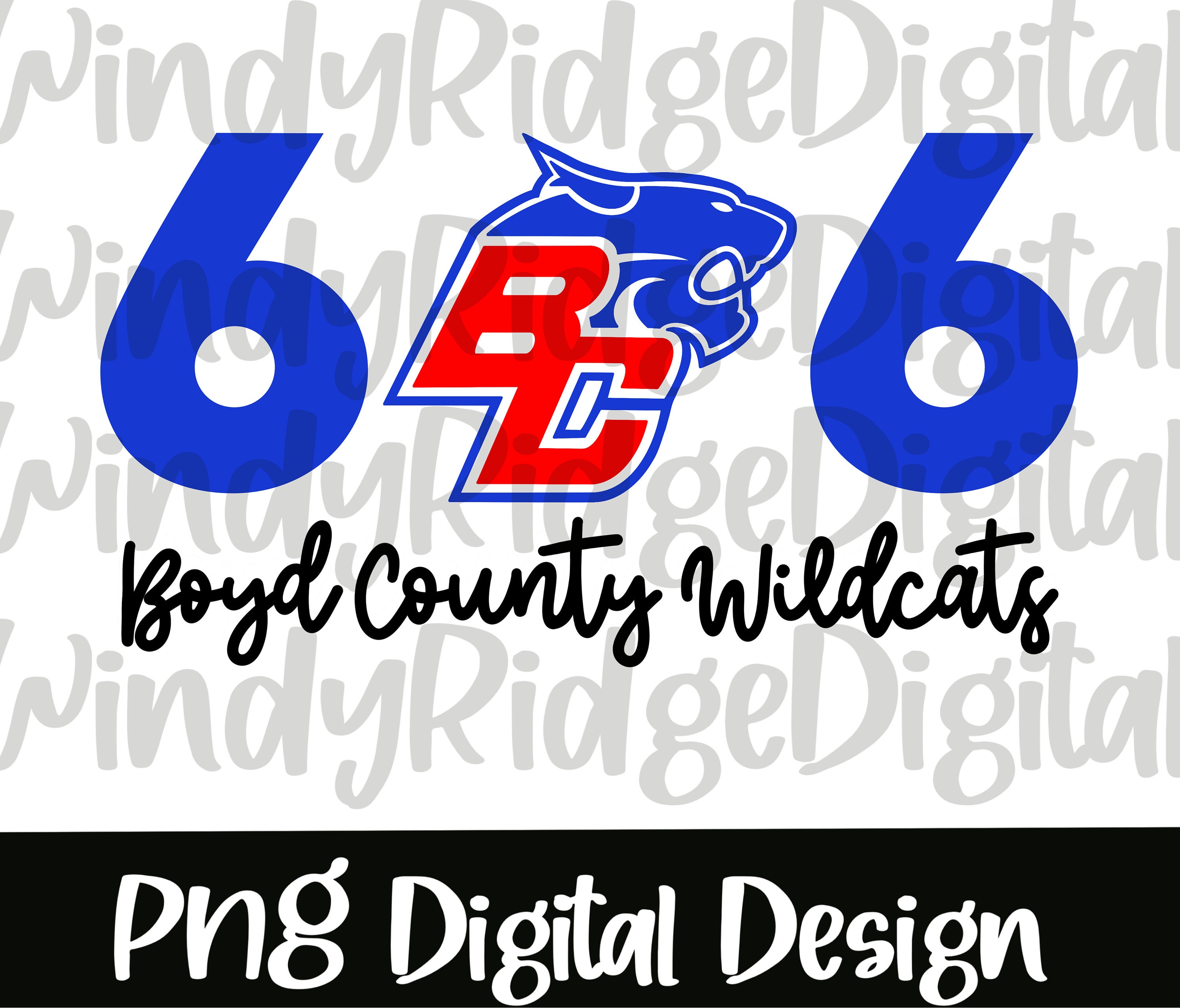 Boyd County Wildcats Area Code 606 PNG File for Sublimation - Etsy