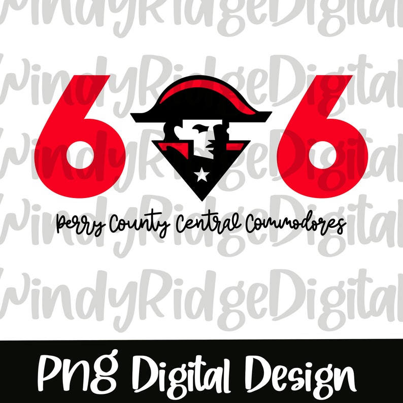 Perry County Central Commodores Area Code 606 PNG File for Sublimation ...