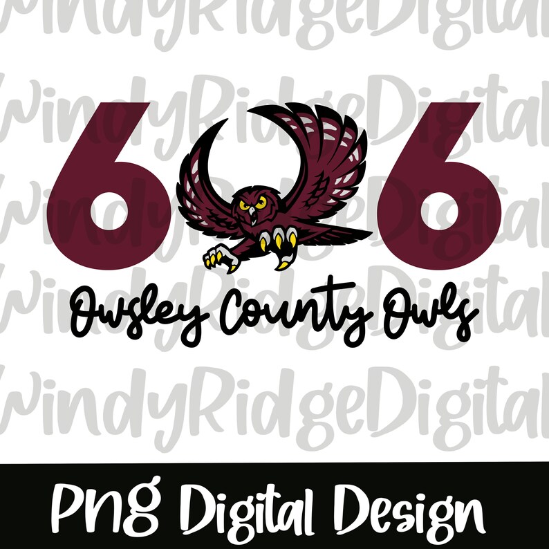Owsley County Owls Area Code 606 PNG File for Sublimation - Etsy