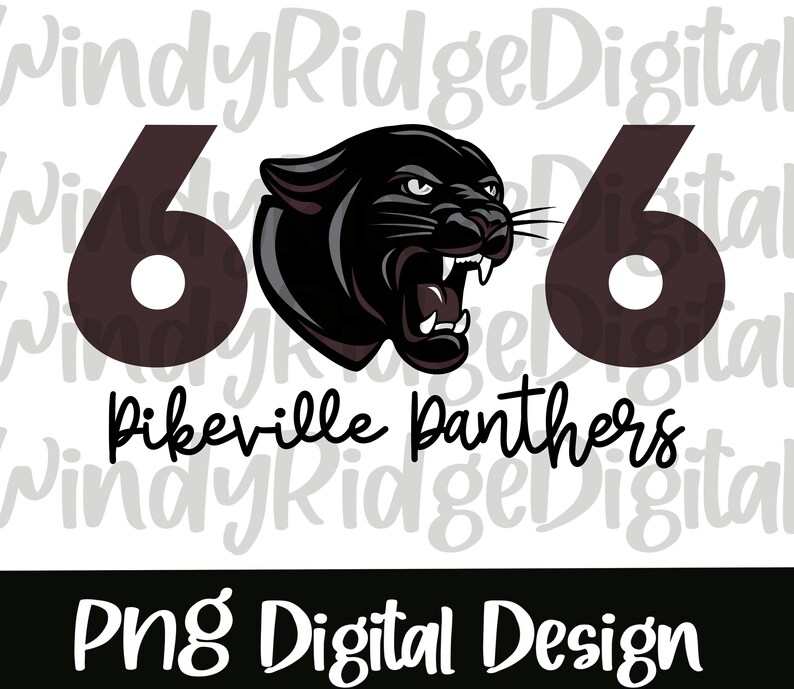 Pikeville Panthers Area Code 606 PNG File for Sublimation - Etsy