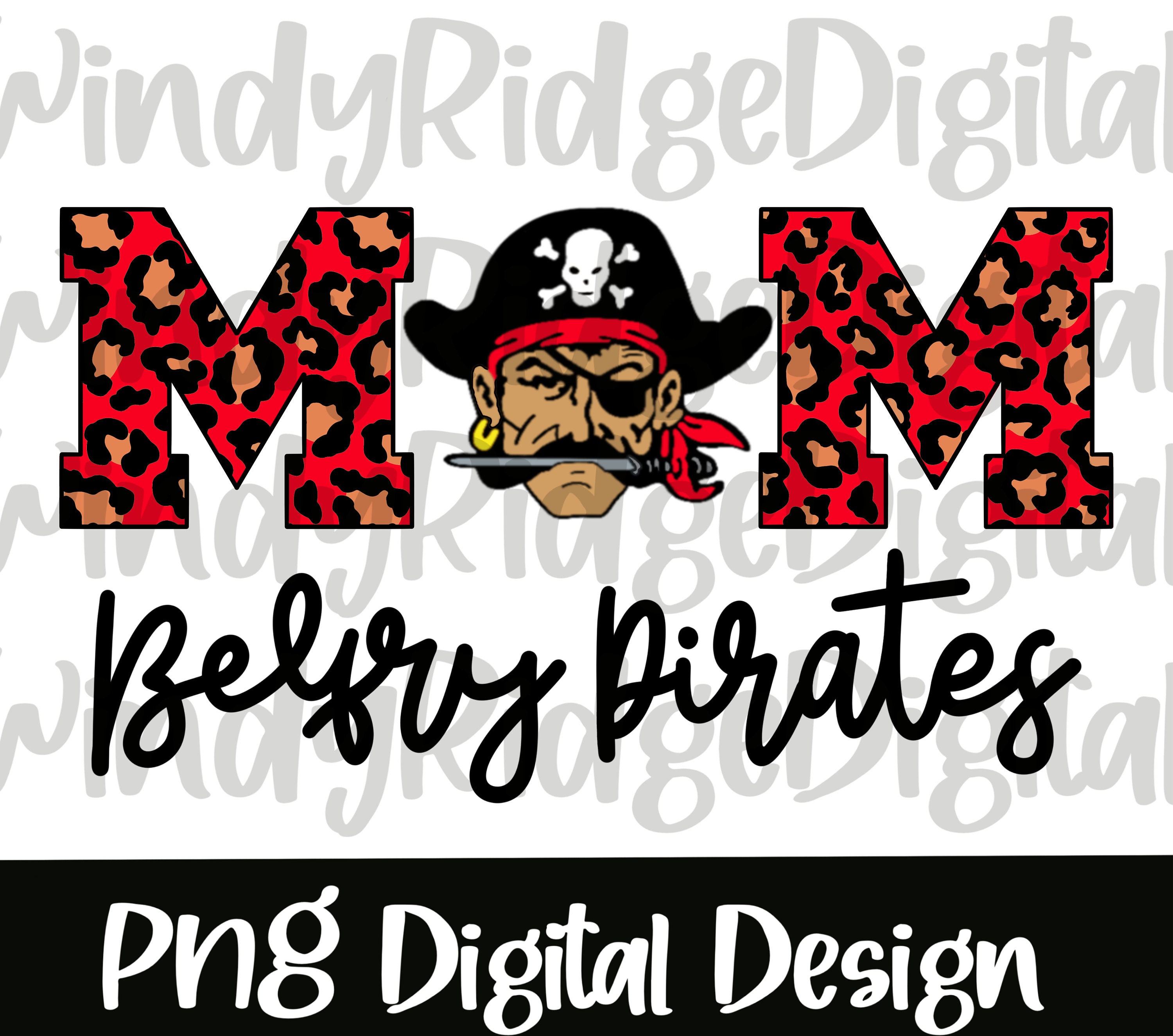 Belfry Pirates Leopard Print Mom PNG File for Sublimation - Etsy