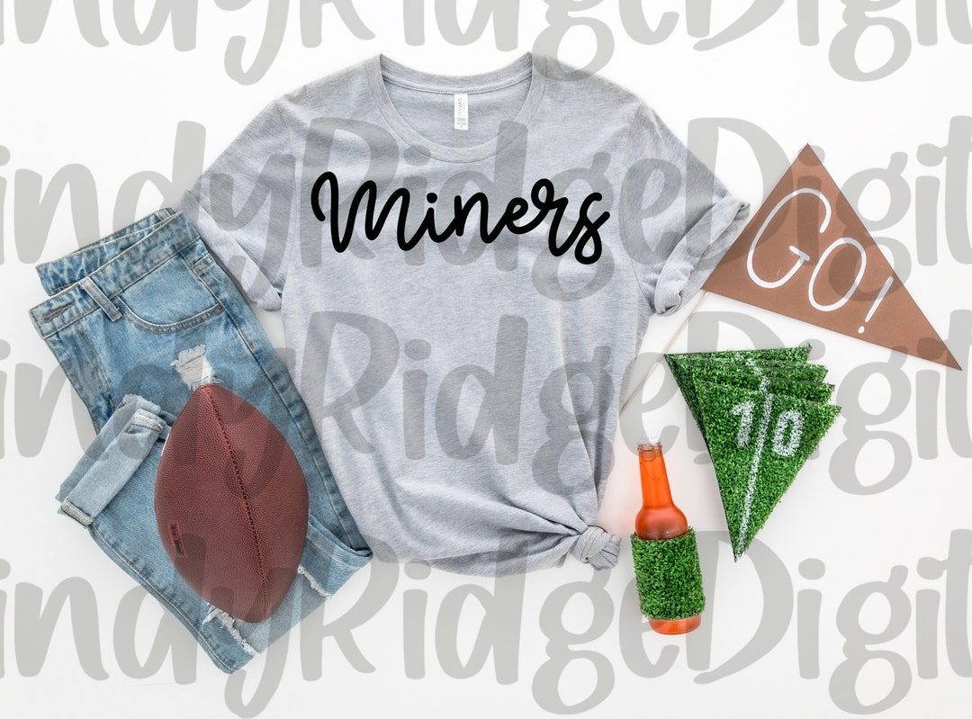 Miners Mascot Hand-lettered Script PNG File for Sublimation - Etsy