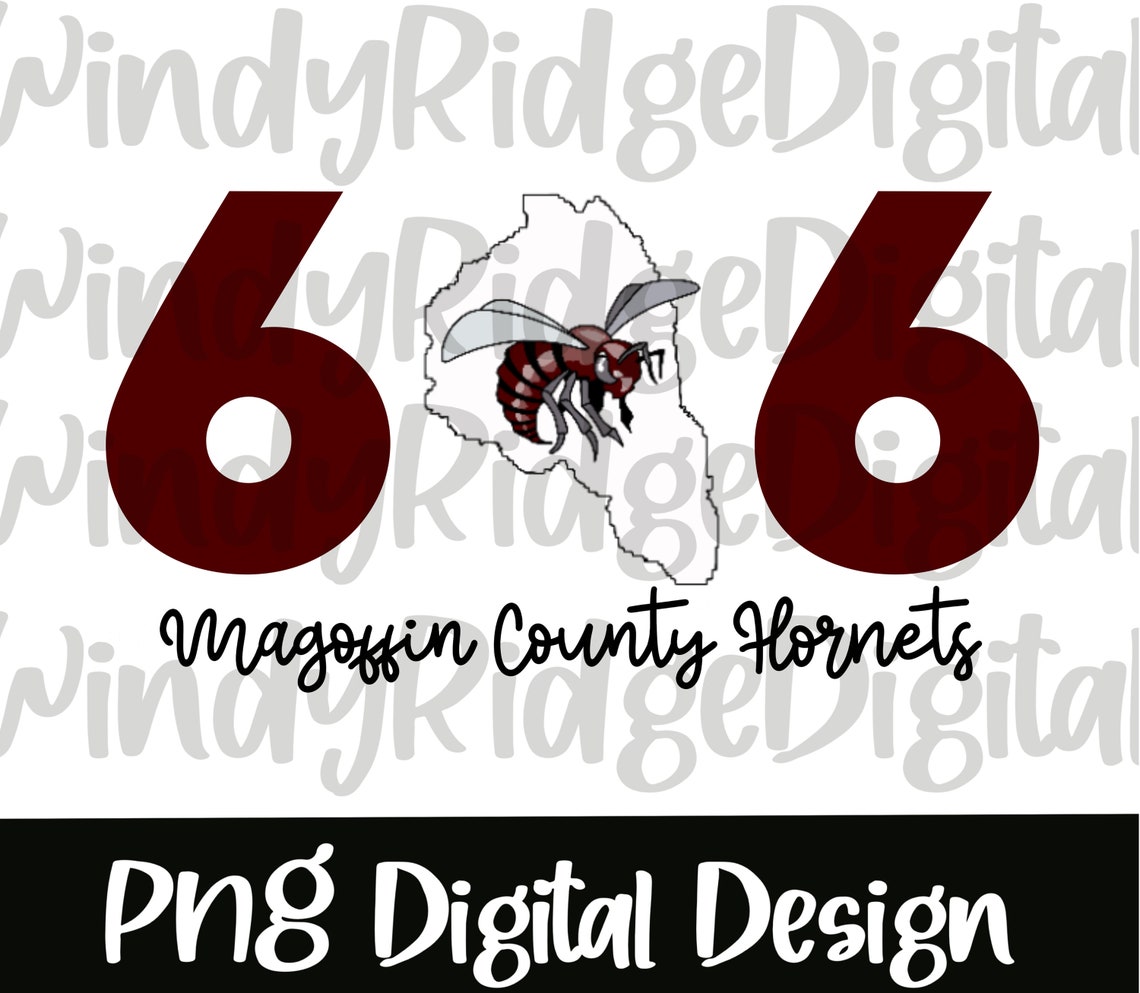 Magoffin County Hornets Area Code 606 PNG File for Sublimation - Etsy