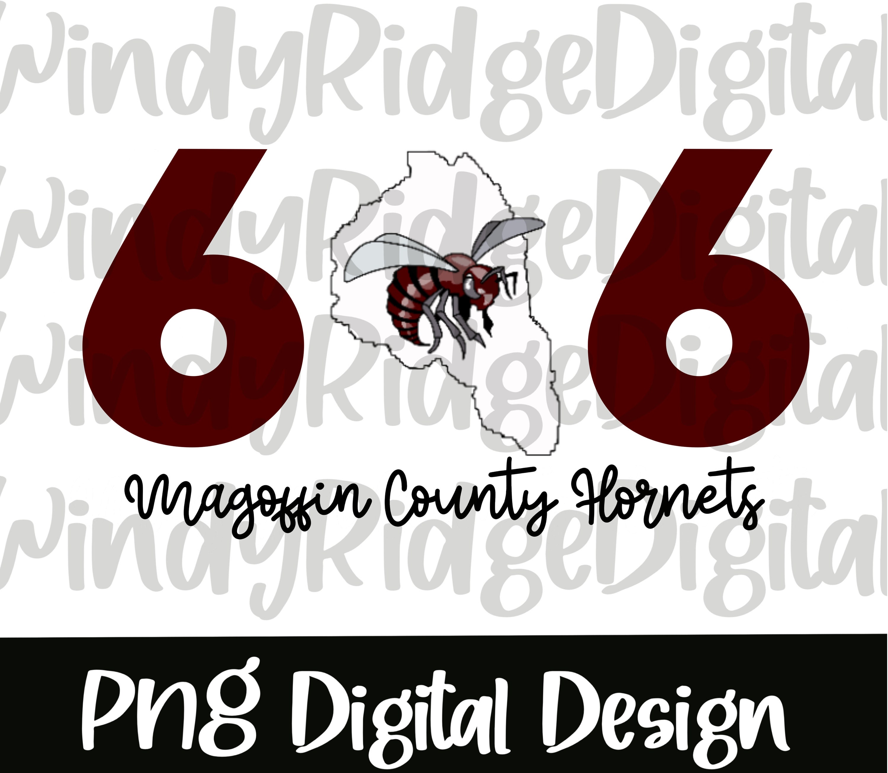 Magoffin County Hornets Area Code 606 PNG File for Sublimation - Etsy
