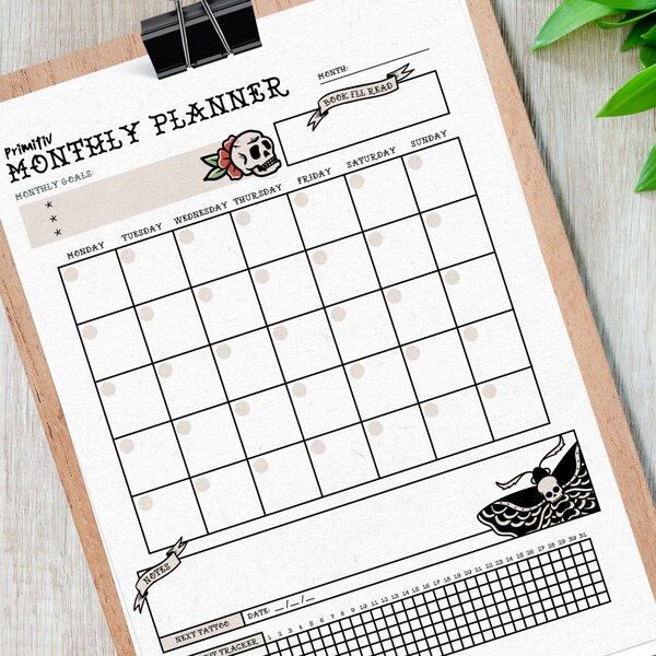 Calendar Tattoo - Etsy