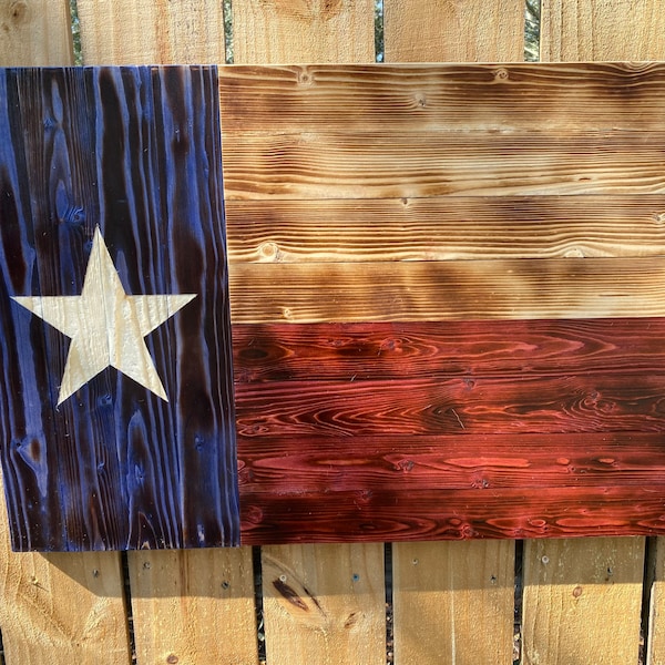 Texas Flag Wood - Etsy