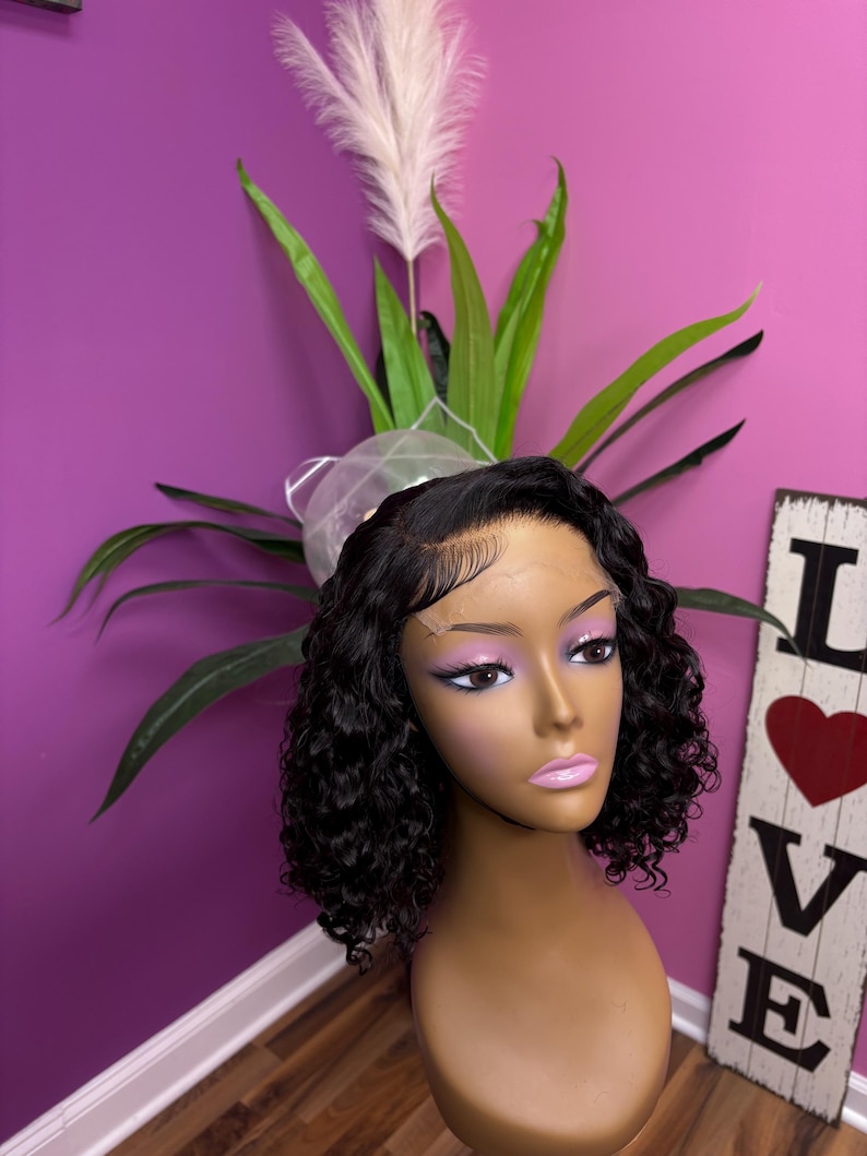 Custom 10” Curly Wig – Virgin Human Hair | Pre-plucked, Glueless ...