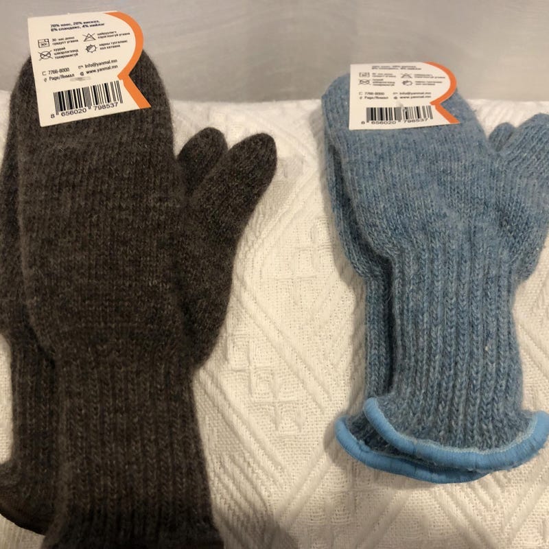 Double Knit Mittens - Etsy