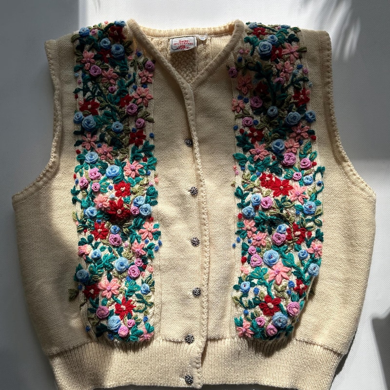 Embroidery Vest - Etsy