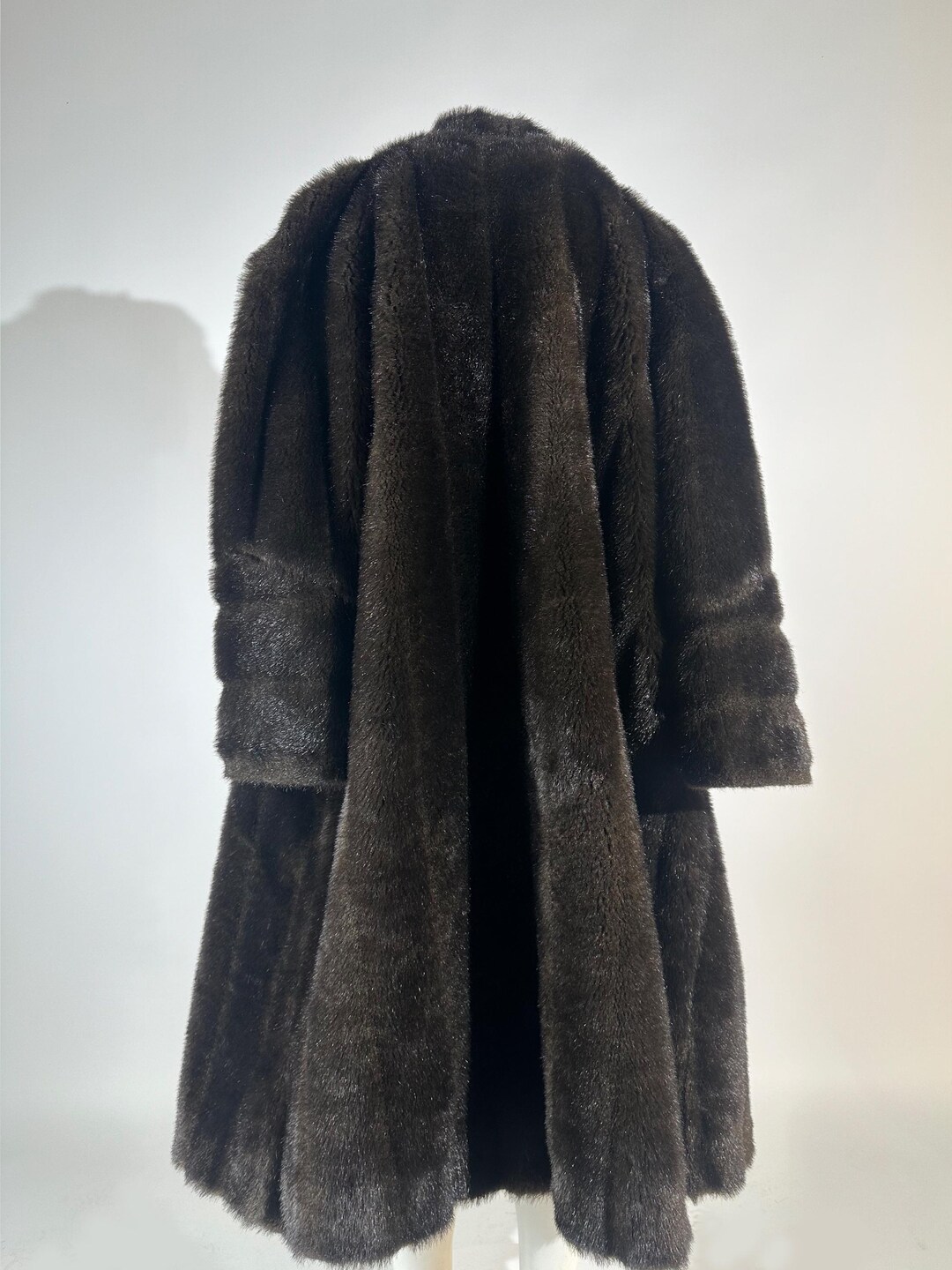 Vintage Vegan German Fur Coat - Etsy
