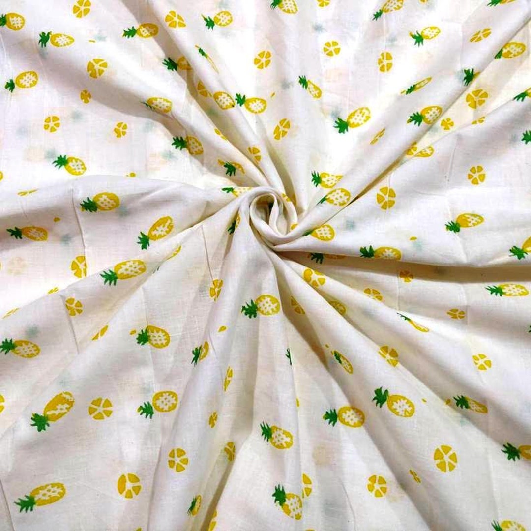 New Indian 100% Cotton Running Fabric, Light Weight Women Dressmaking ...