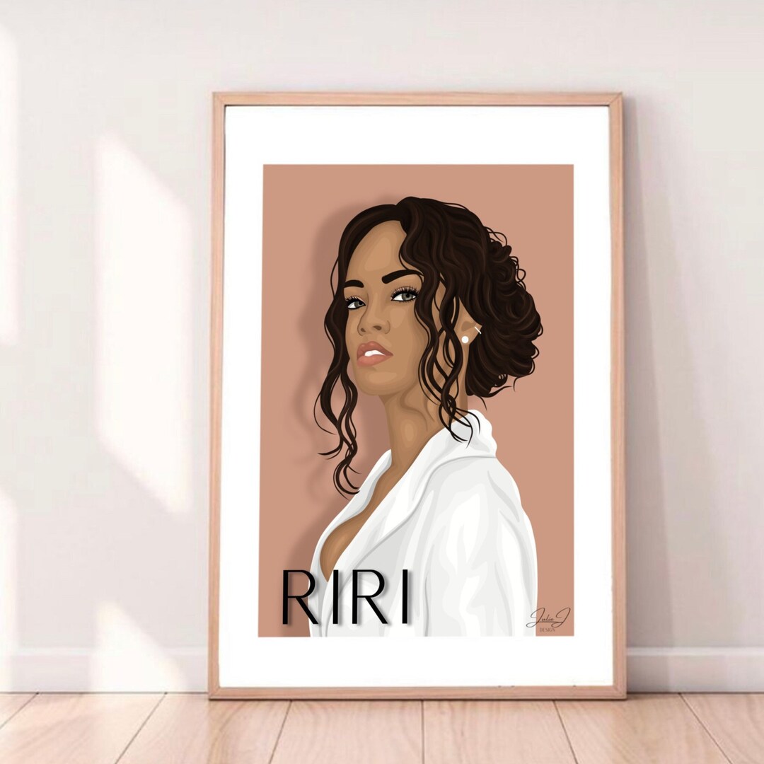 RIHANNA POSTER ILLUSTRATION Riri - Etsy