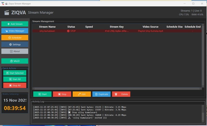 ZIQVA Stream Manager – Auto Live Streaming Software for Youtube | 24/7 ...