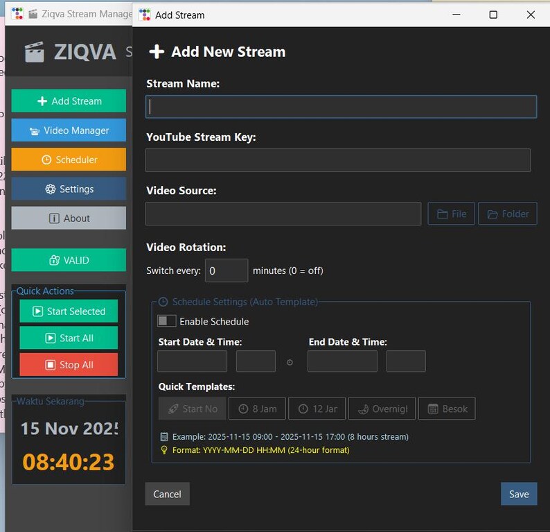 ZIQVA Stream Manager – Auto Live Streaming Software for Youtube | 24/7 ...