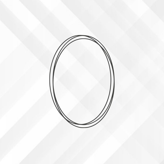 Oval SVG Oval Frame Oval Monogram SVG Cricut Cut File SVG | Etsy