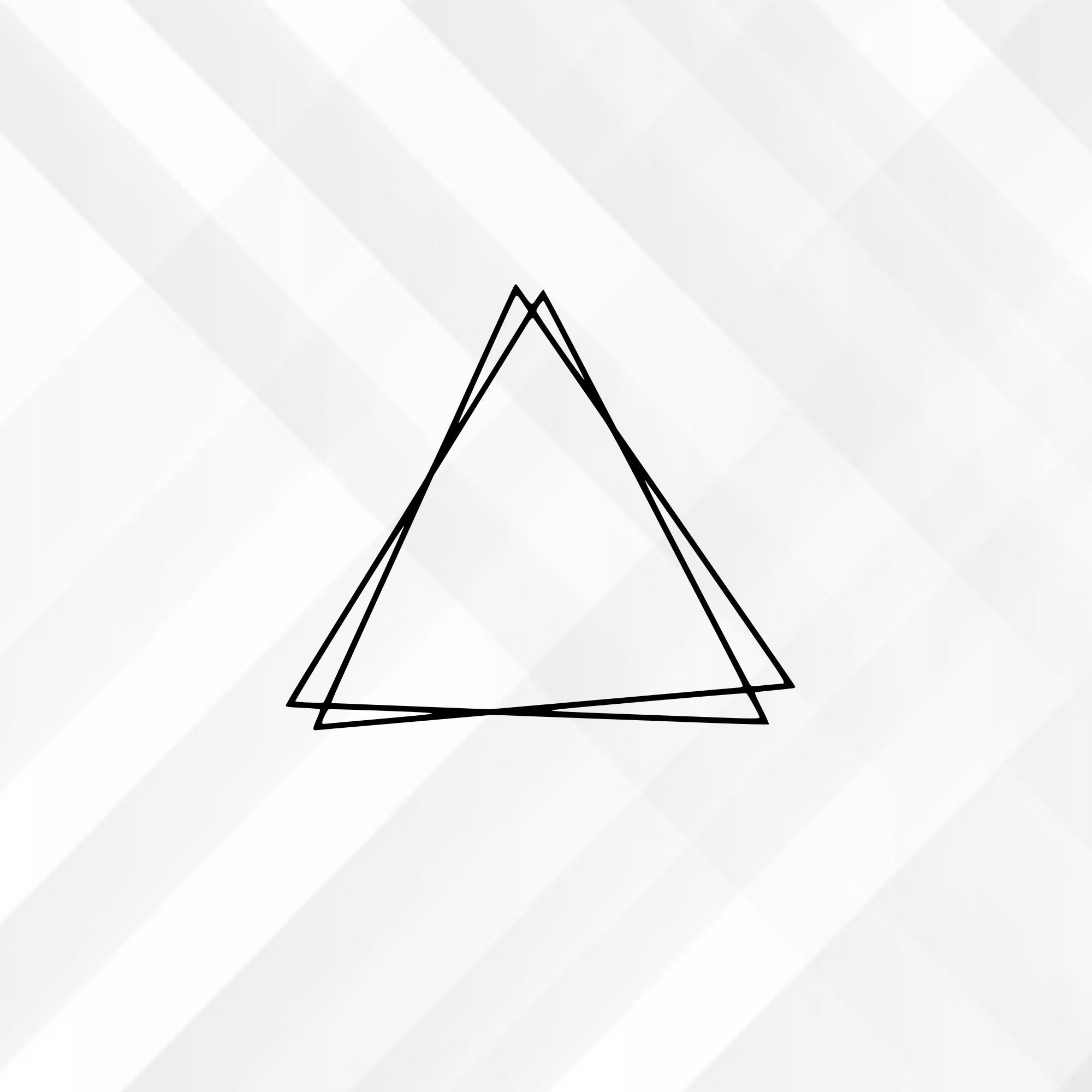 Triangle SVG Triangle Frame Triangle Monogram SVG Cricut | Etsy