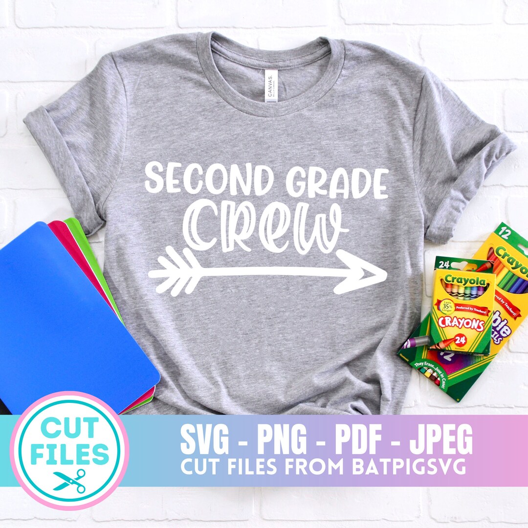 2nd Grade Crew SVG Second Grade Crew Svg Second Grader Svg - Etsy
