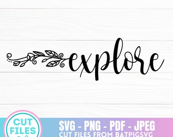 Explore Mountains Cuttable Design SVG PNG DXF & Eps Designs - Etsy