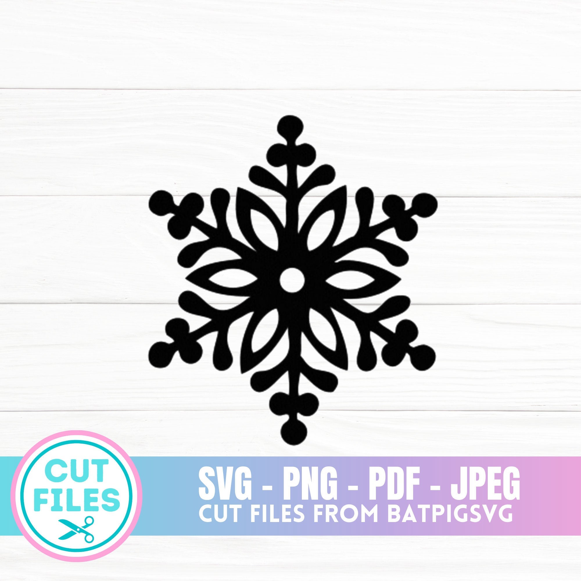 Snowflake SVG Simple Snowflake SVG Snowflake Winter - Etsy
