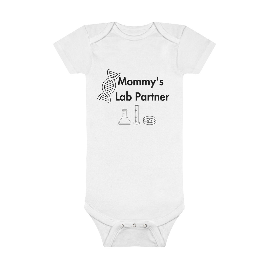 Mommy's Lab Partner Onesie® Organic Baby Bodysuit - Etsy