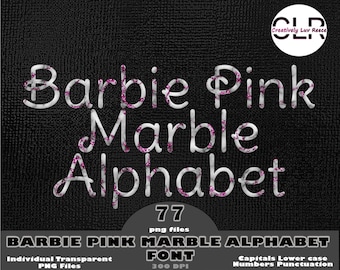 Barbie Font Alphabet - Etsy
